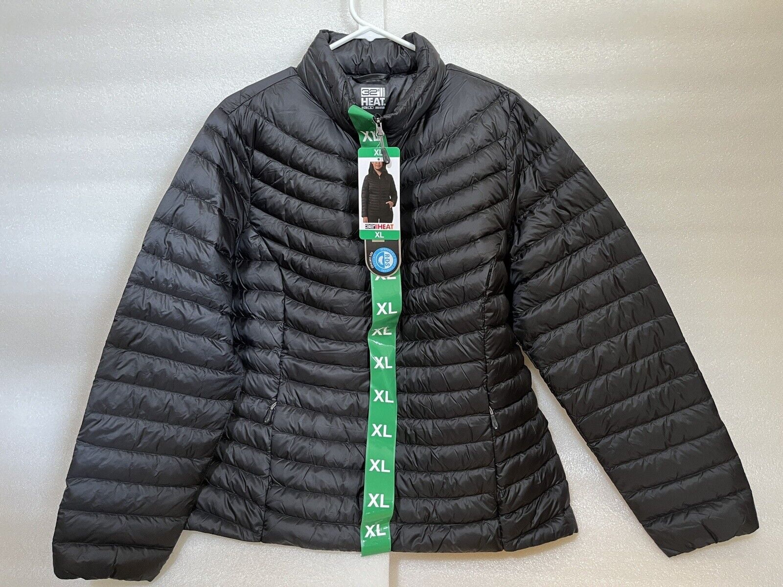 32 Degrees Women’s Ultra Light Down Packable Jacket (X-Large, Black ...