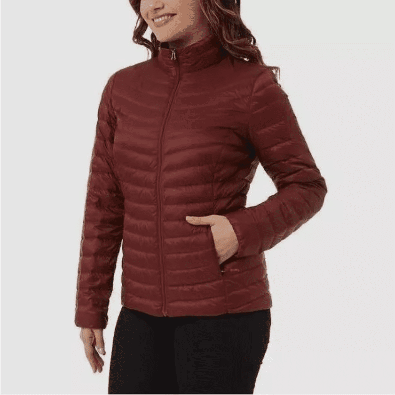 32 Degrees Womens Ultra Light Down Packable Jacket Red Spiced Apple ...