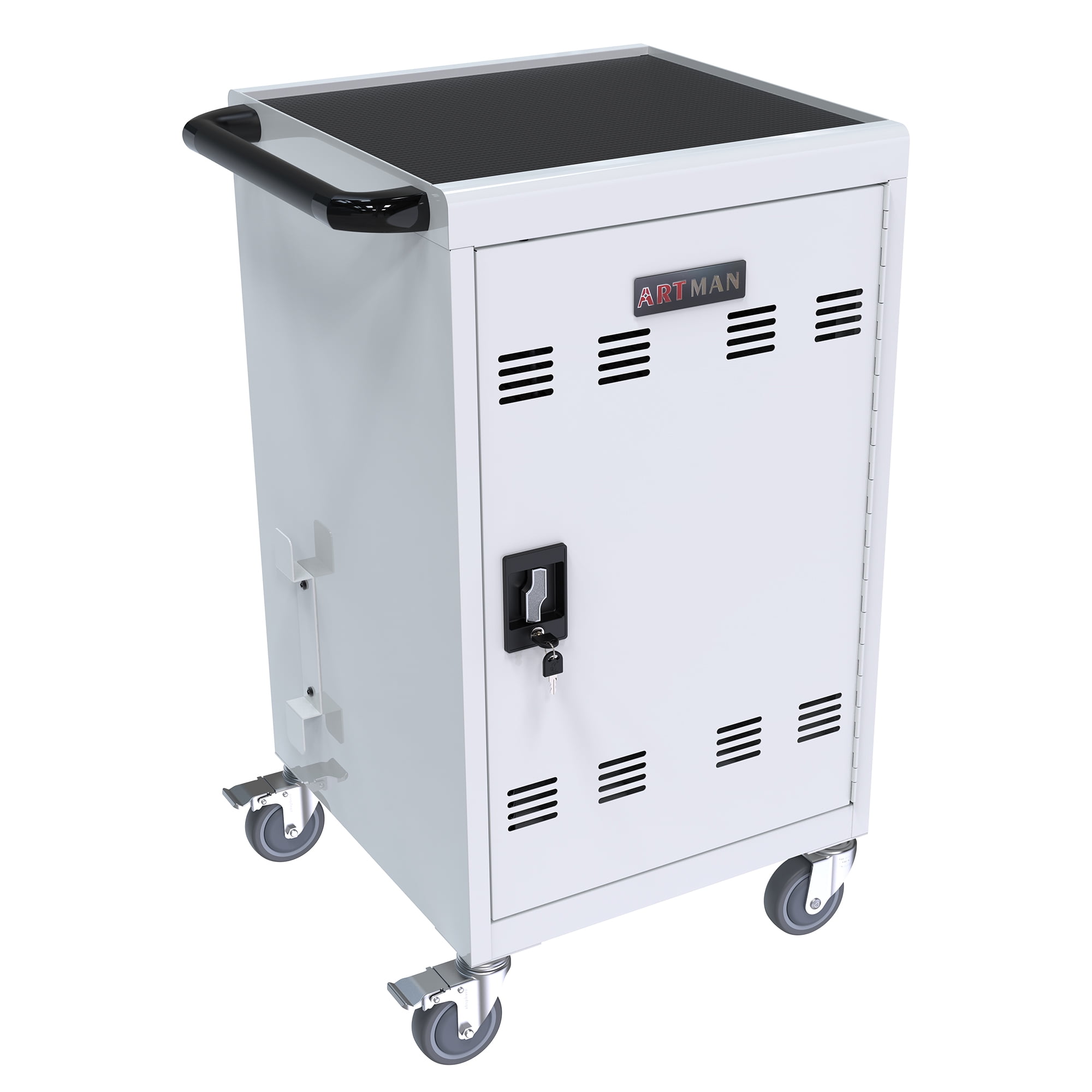 32-Device Mobile Charging Cart and Cabinet for Tablets and Laptops ...