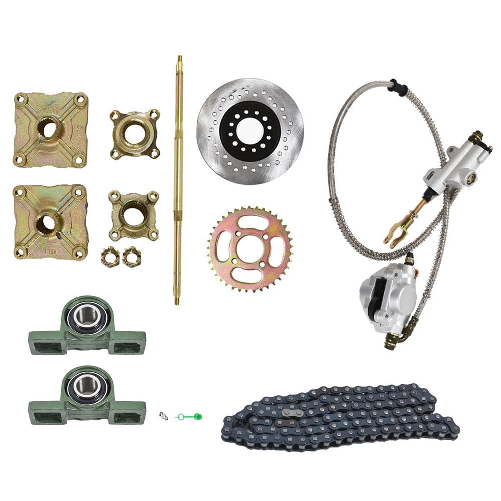 32" Drift Trikes Rear Axle Assembly Kit Shaft +Hub+ Chain+ Brake Master ...
