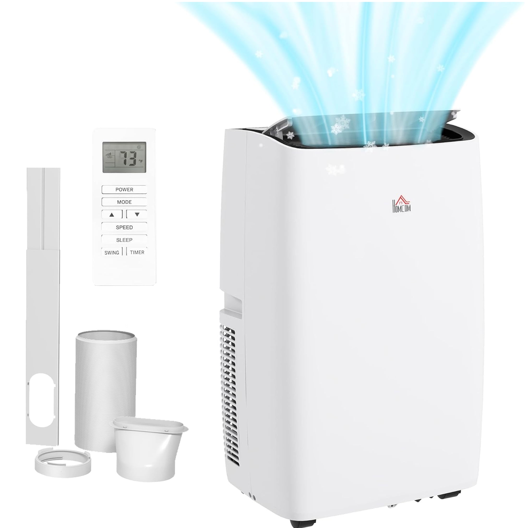 32" Evaporative Air Cooler, 60° Oscillating, 3-In-1 Ice Cooling Fan ...