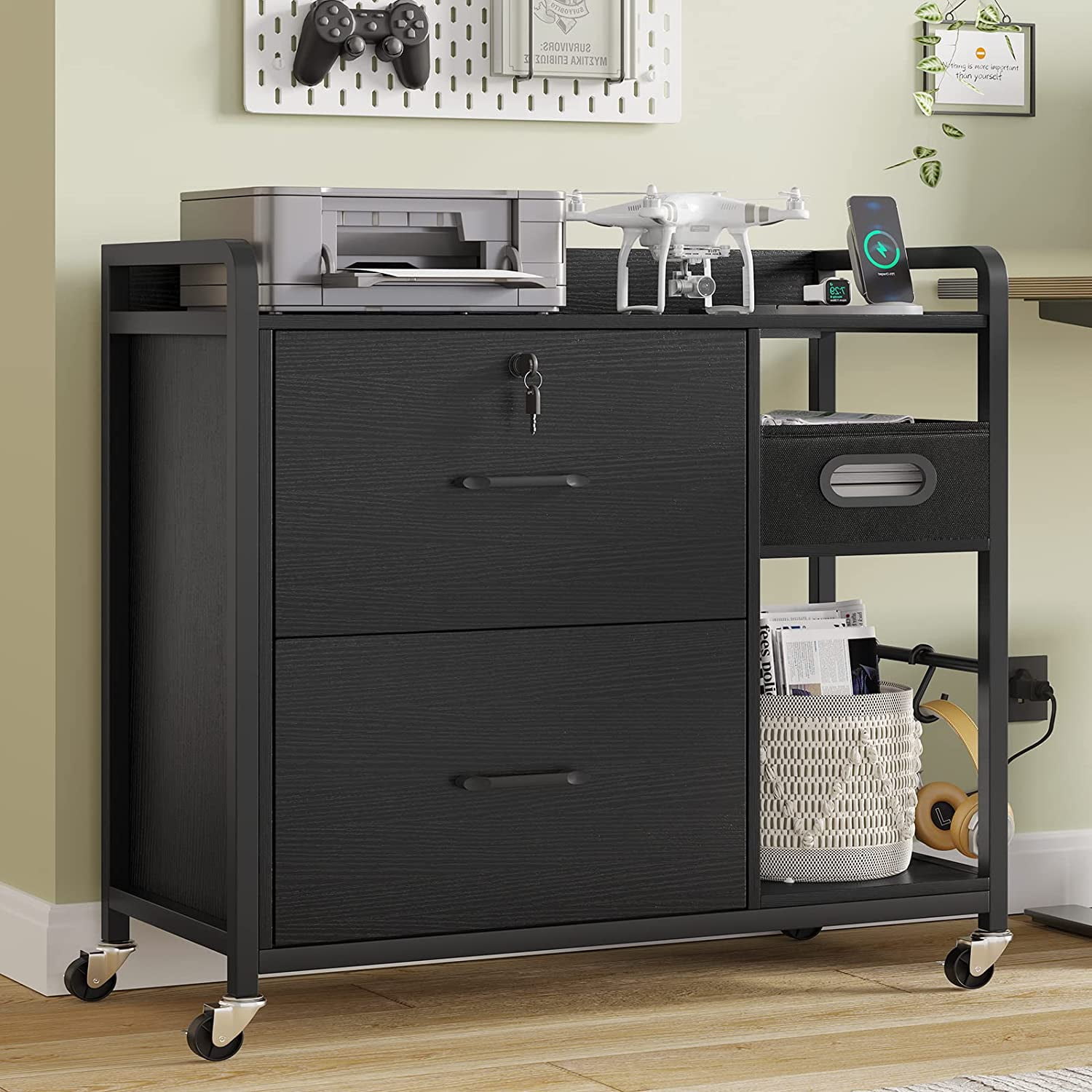 Used Black Filing Cabinets