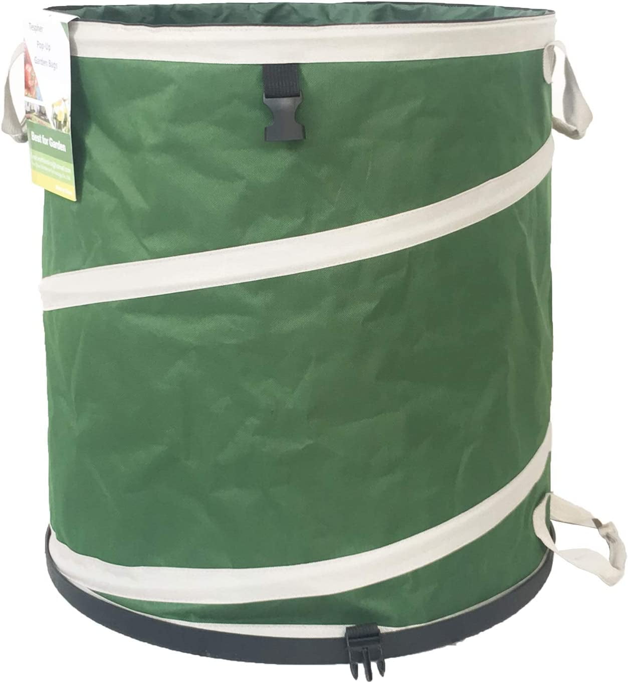 32-Gallon Collapsible Trash Can (19x25 in) Hard-Shell Bottom Yard ...