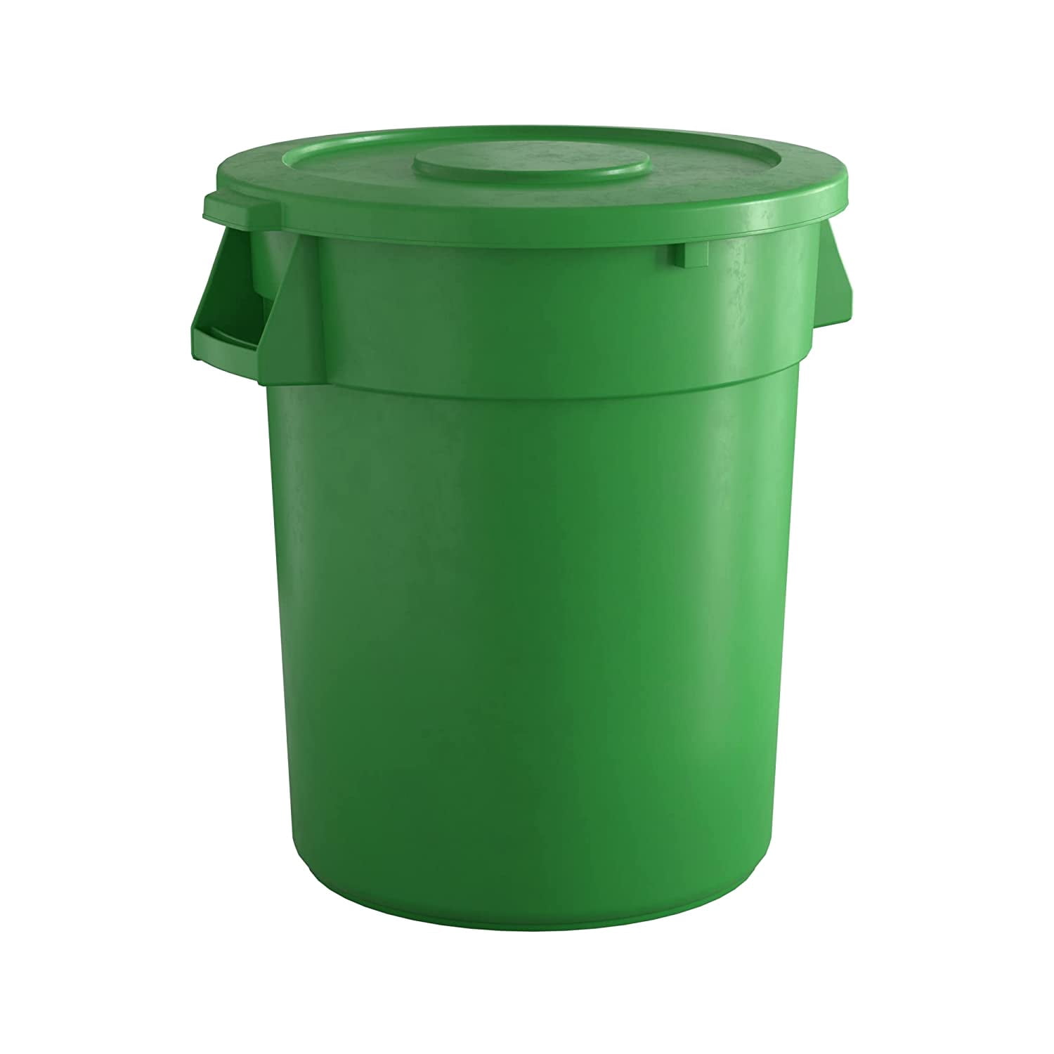 32 Gallon Green Round Commercial Trash Can with Lid - Walmart.com