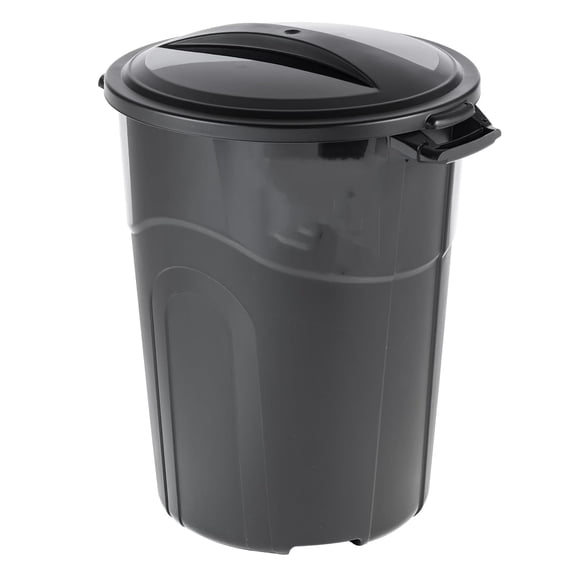 32 Gallon Heavy Duty Injection Molded Trash Can with Click Lock Lid ...