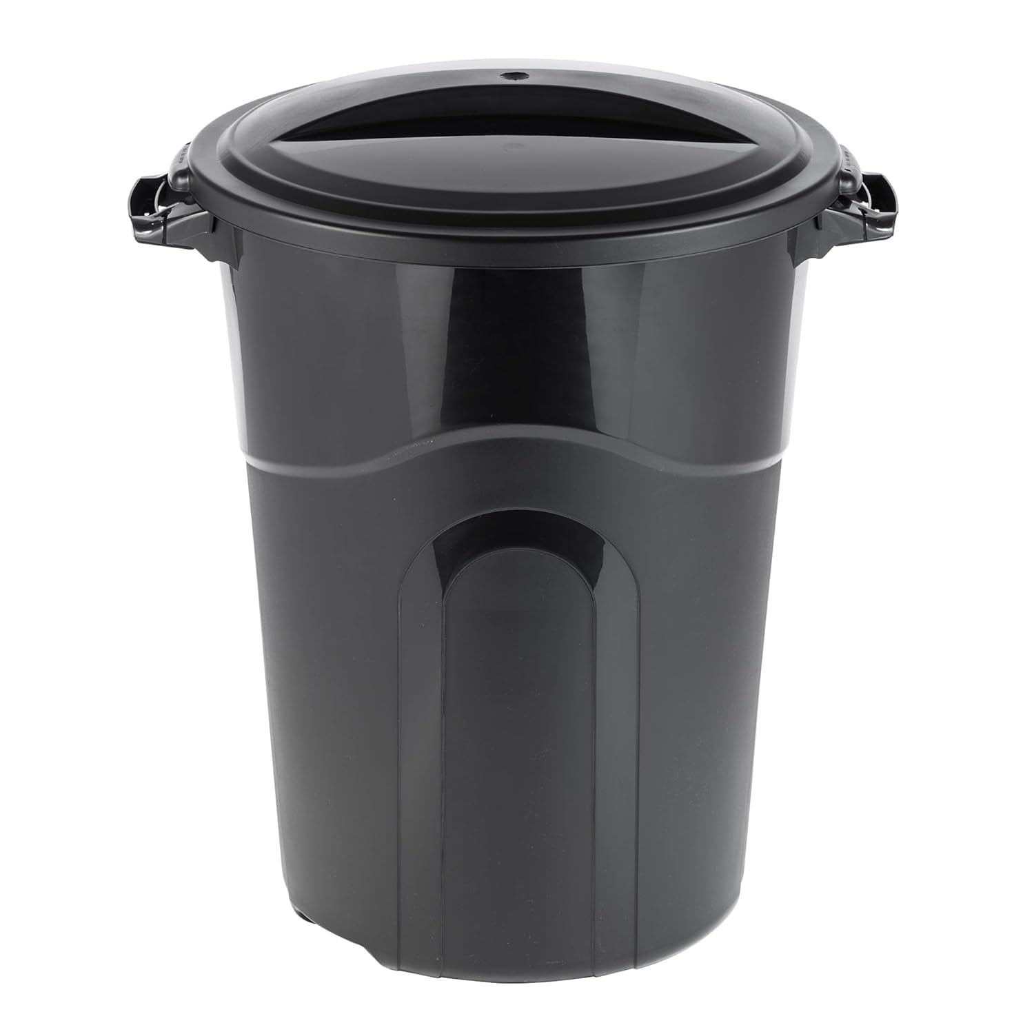 32 Gallon Heavy Duty Outdoor Trash Can, Plastic Garbage Can with Lid ...