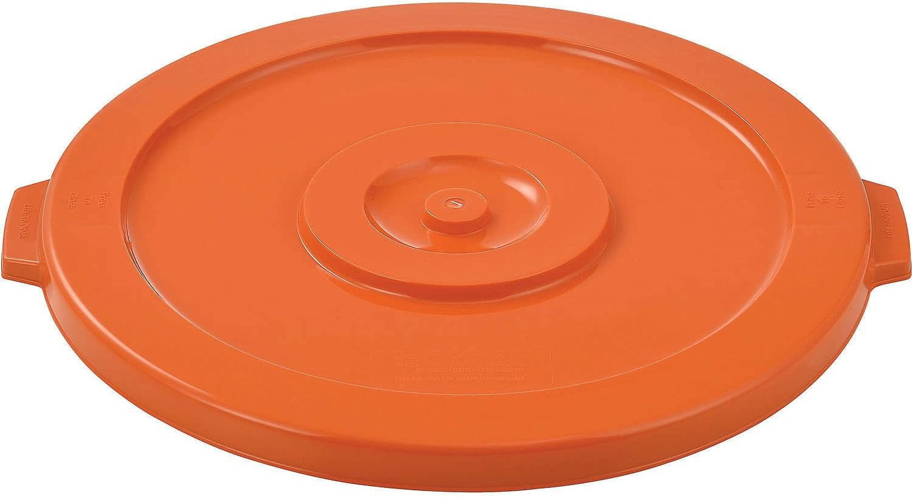 32 Gallon Plastic Trash Can Lid, Bright Orange - Walmart.com