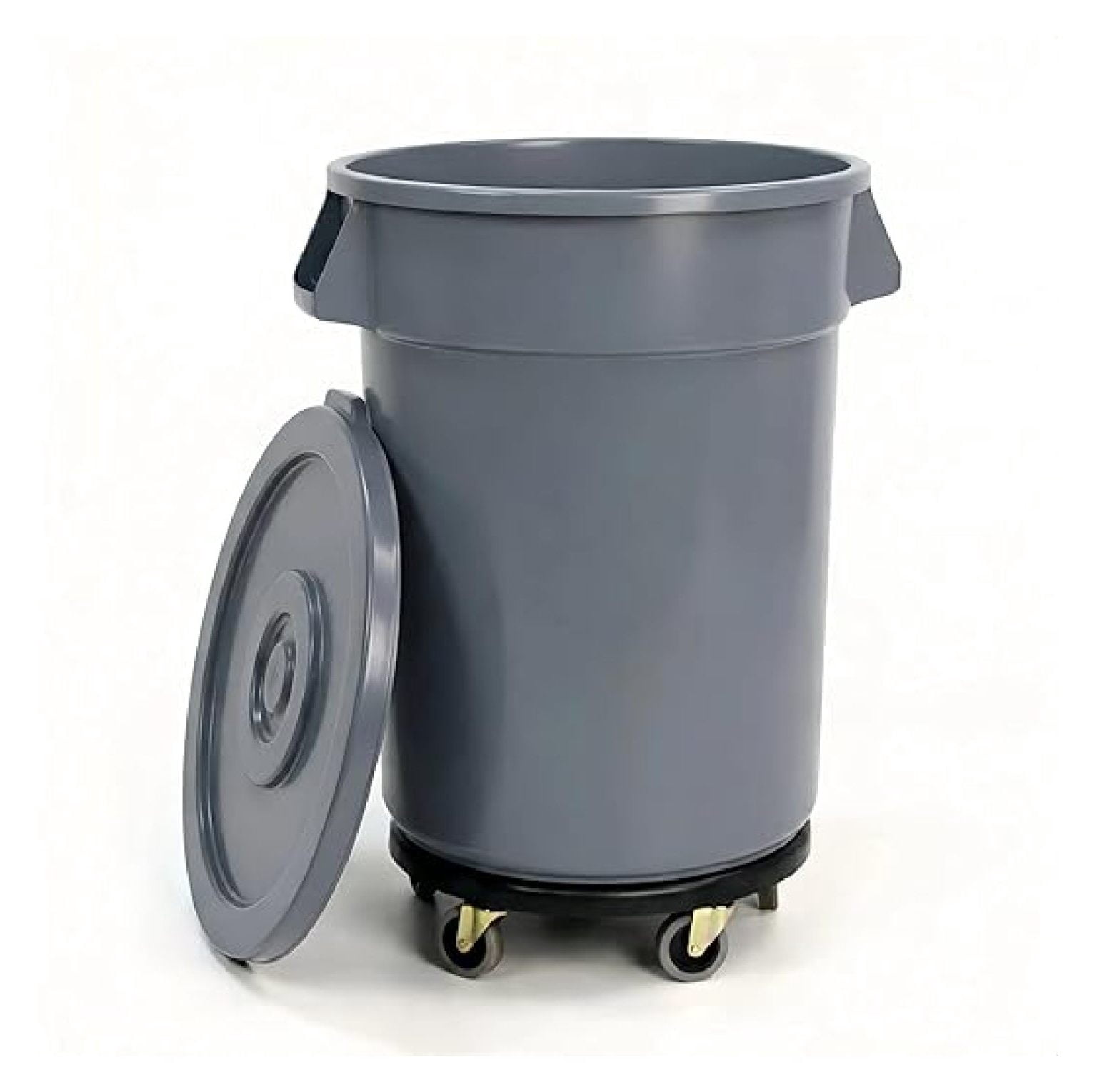 32 Gallon Trash Can with Wheels, Rolling Trash Can with Lid, Detachable ...