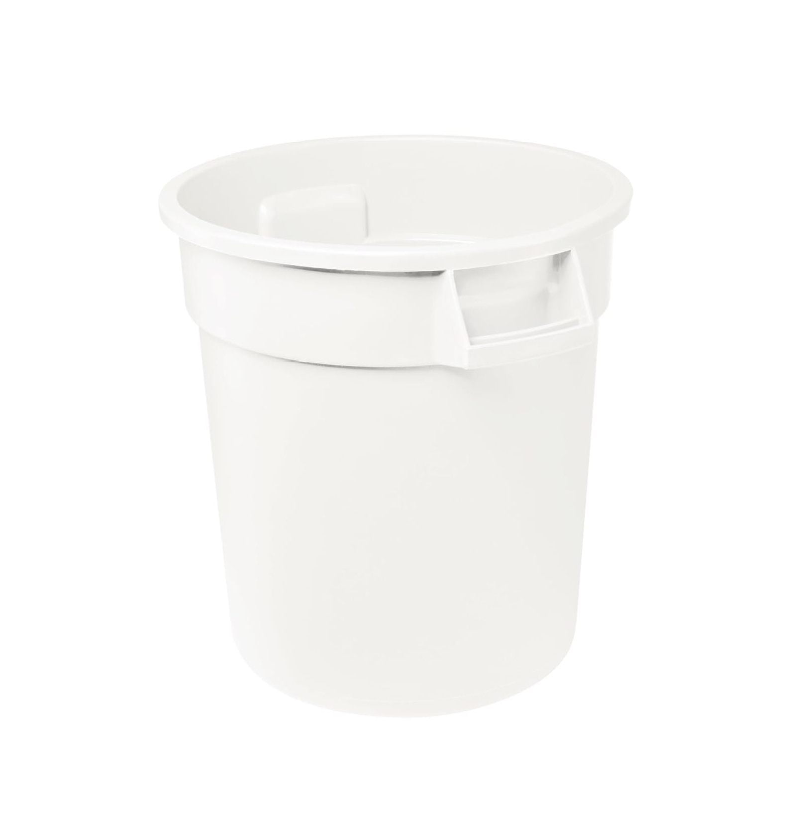 32 Gallon White Round Plastic Storage Container for Feed, Seed, and ...