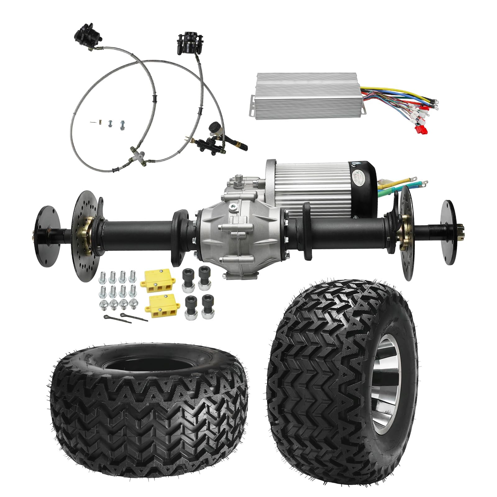 32" Golf Cart Rear Differential Axle Kit with Powerful 60V 3000W DC ...