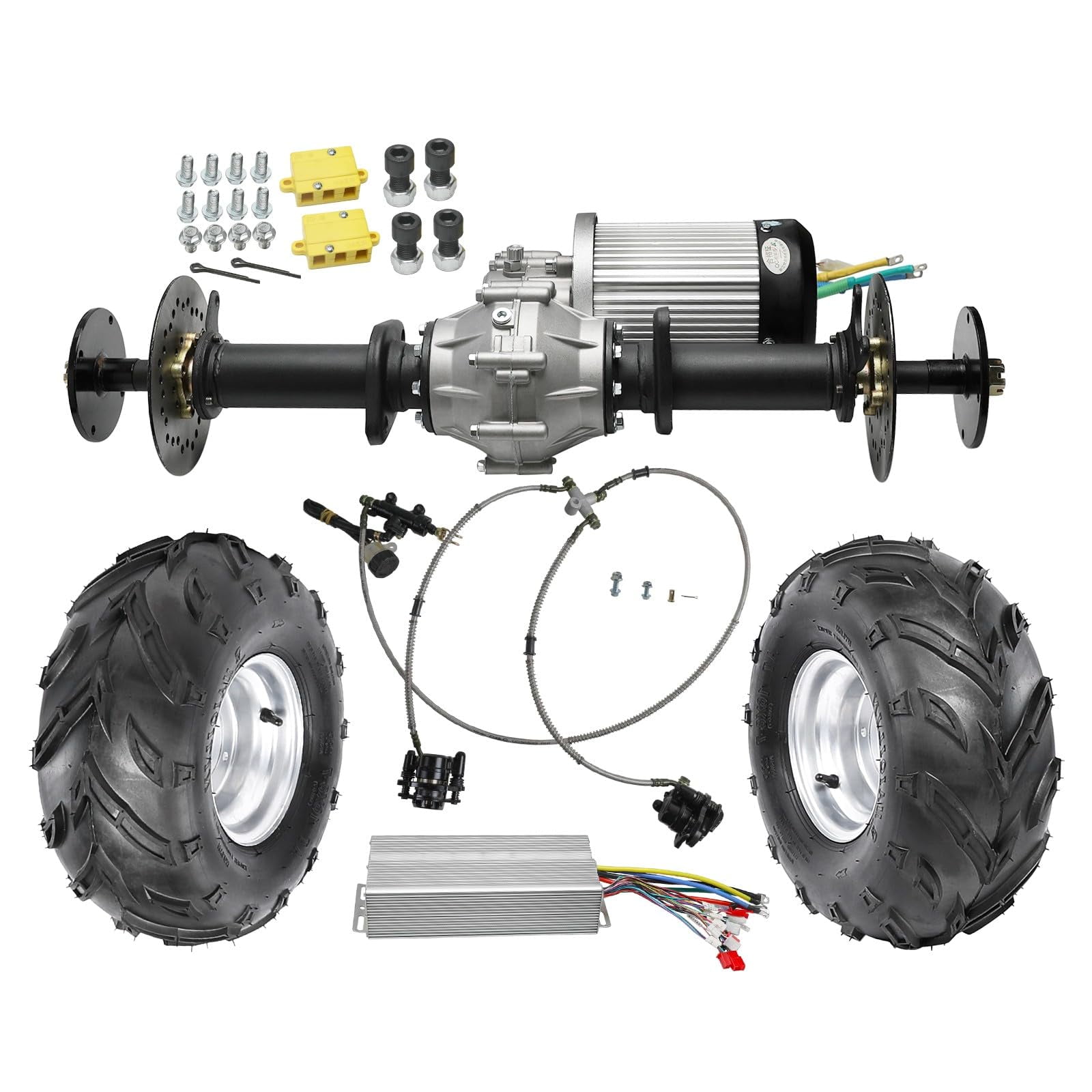 32" Golf Cart Rear Differential Axle Kit with Powerful 60V 3000W DC ...
