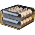 32 Grid Storage Drawer for Efficient Kitchen Space-Saving Clear Double ...