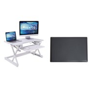 Rocelco 46" Large Height Adjustable Standing Desk Converter, Quick Sit ...