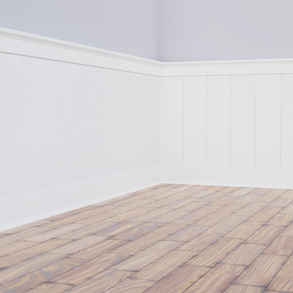 32" Height Deluxe Shiplap with a Nickel Gap 8' Length PVC Wainscoting ...