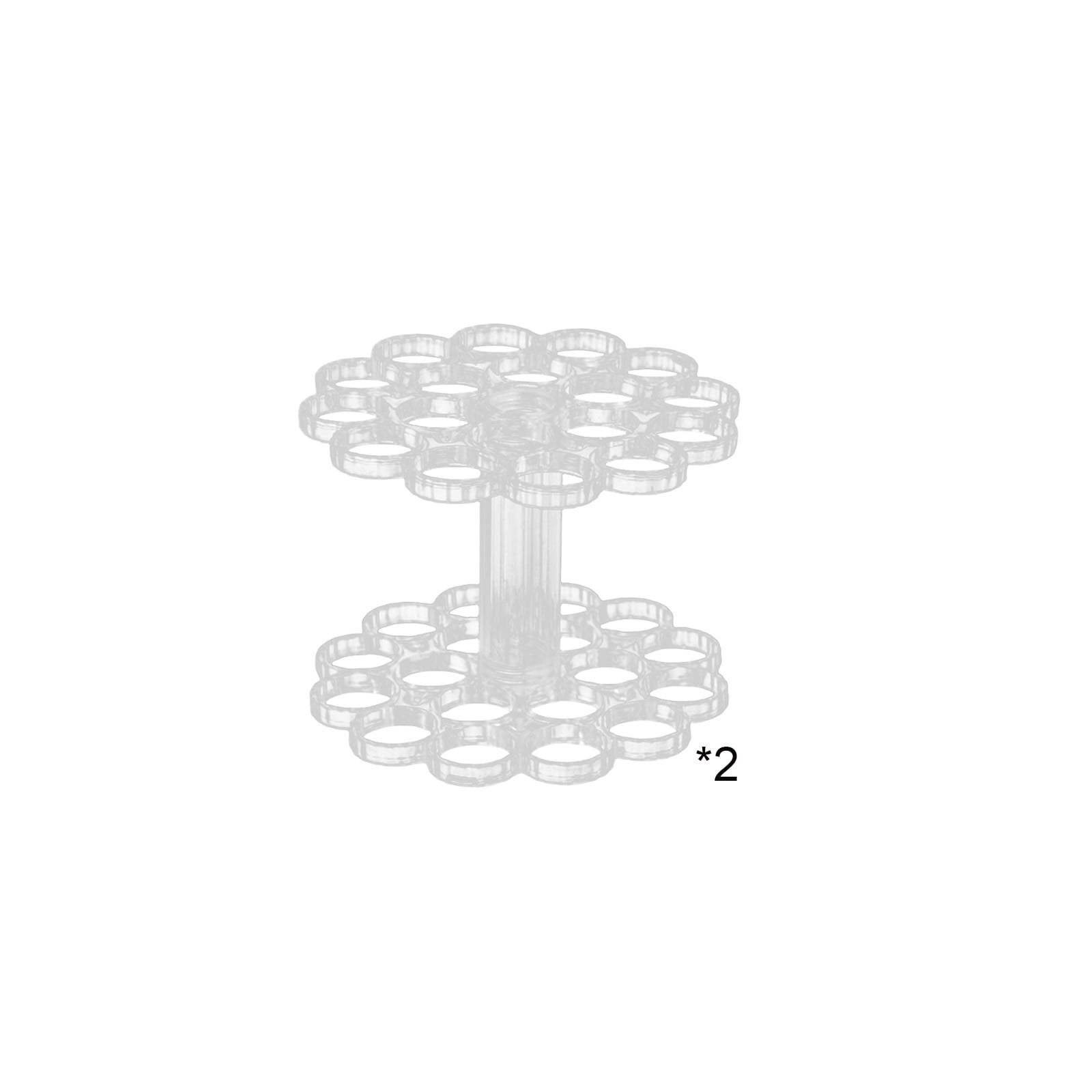 32 Hole Clear Plastic Flower Frog Rotating Holder for Vase Floral ...