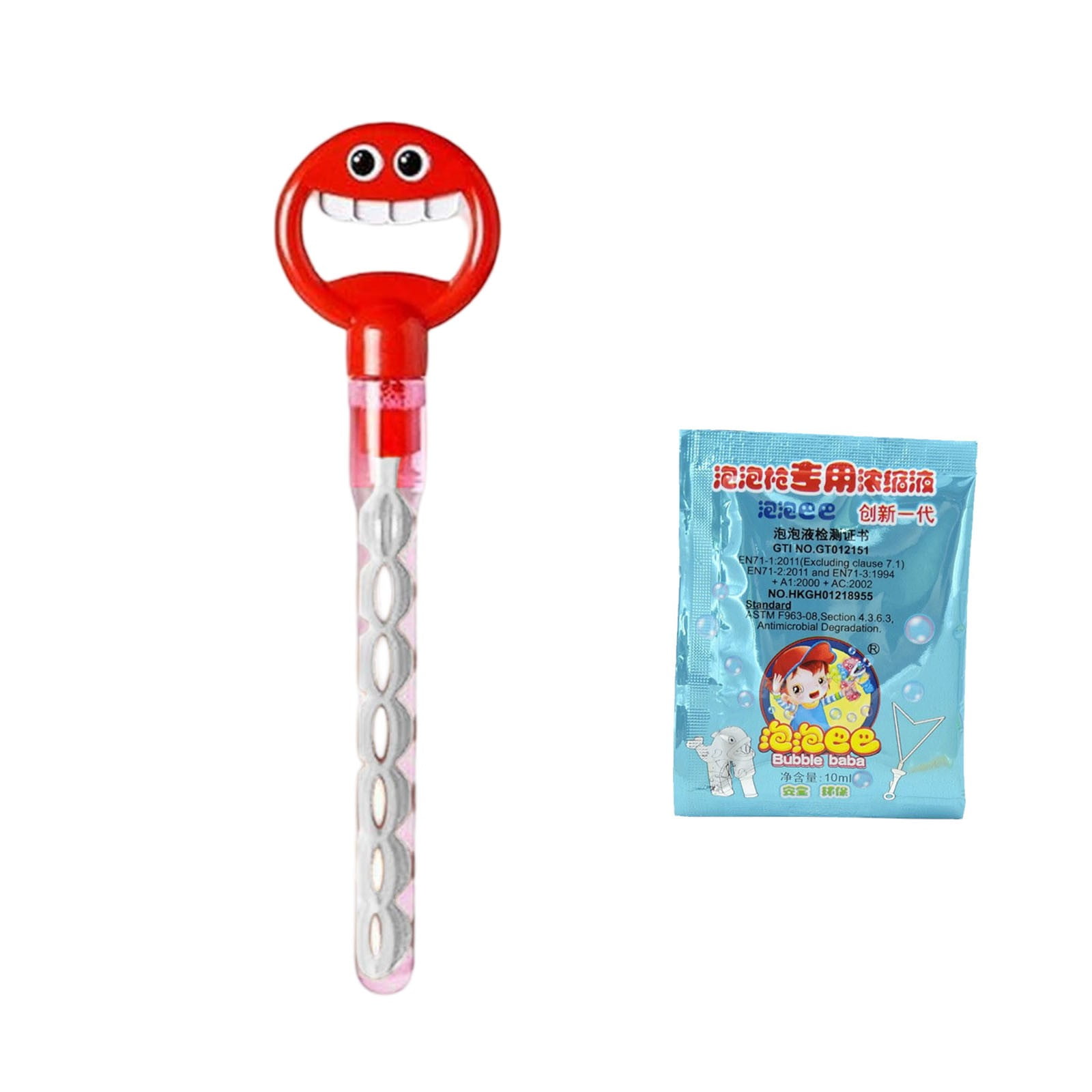 32-Hole Smiley Face Bubble Wand with Five Claws,Magical 5-Claw Smiley ...