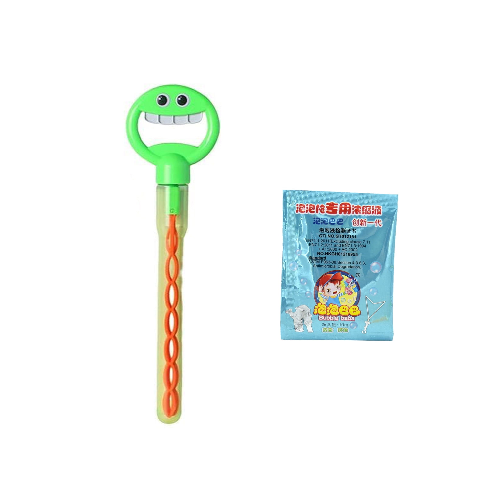 32 Hole Smiling Face Bubble Stick with Bubbles Refill, 2024 New ...