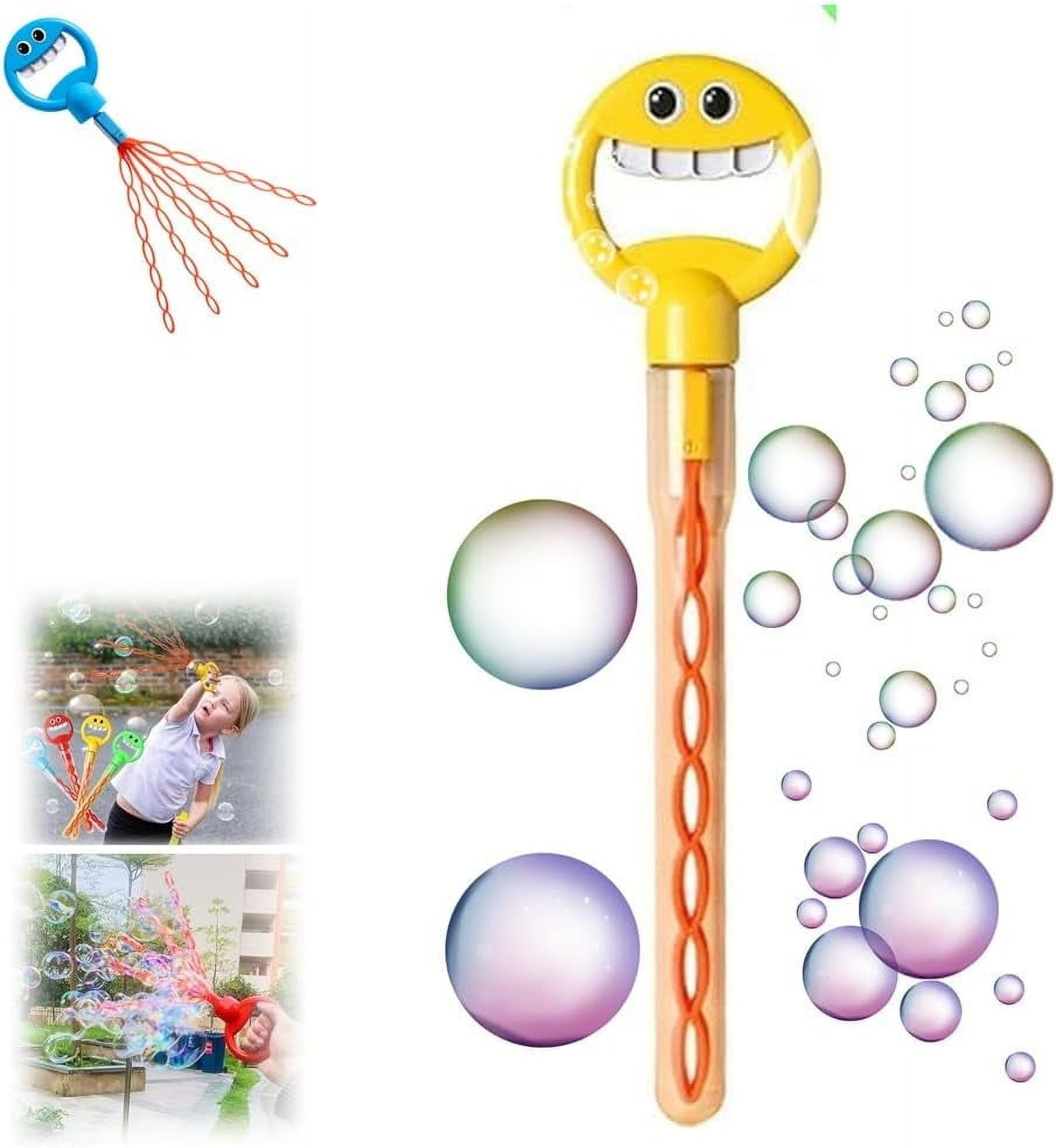 32 Hole Smiling Face Bubble Stick with Bubbles Refill, 2024 New ...