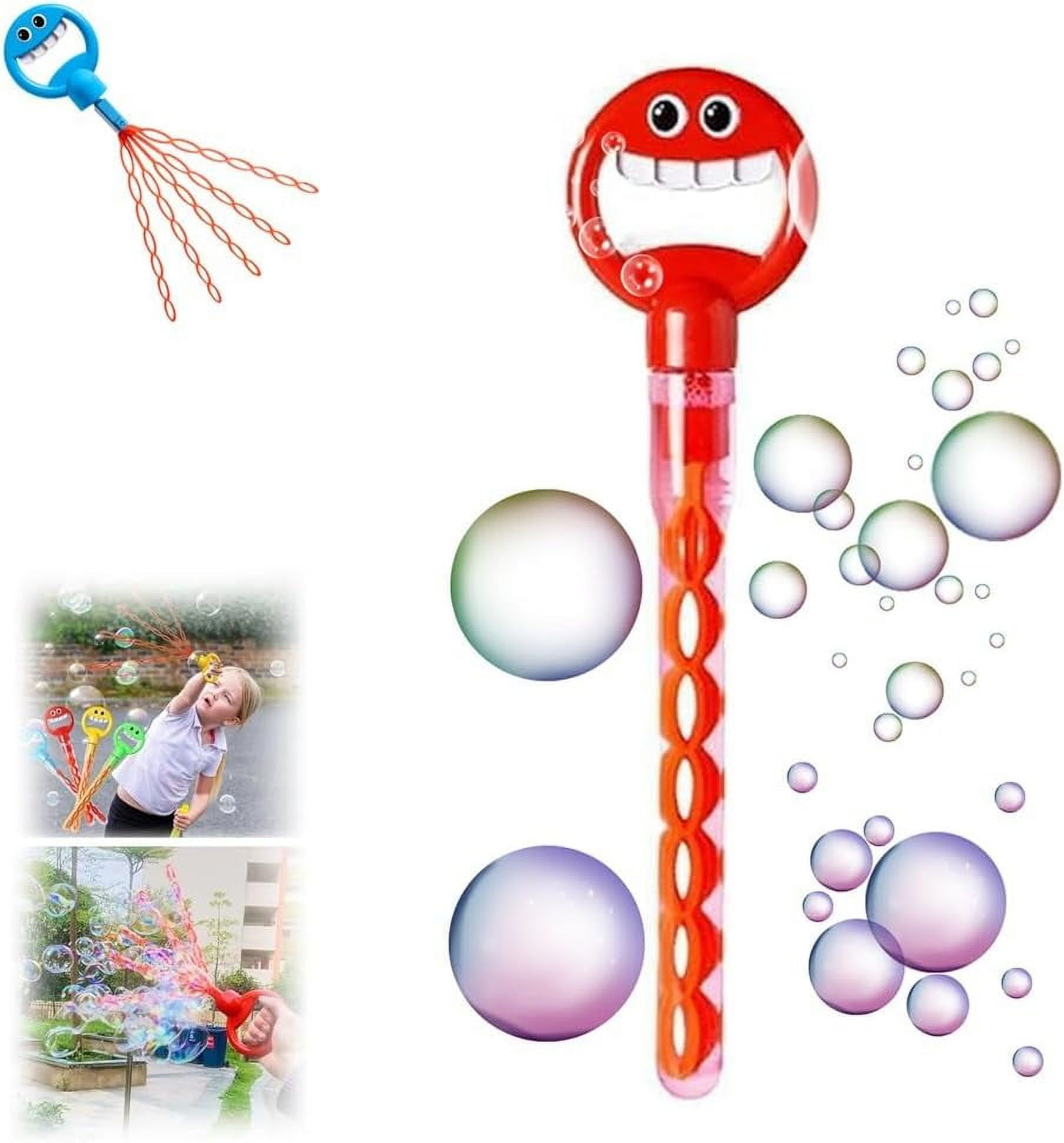 32 Hole Smiling Face Bubble Stick with Bubbles Refill, 2024 New ...