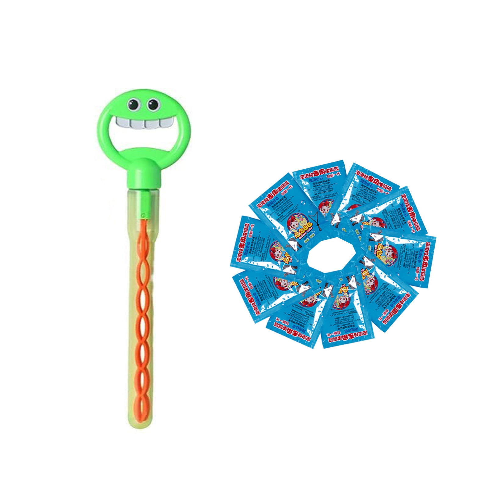 32 Hole Smiling Face Bubble Stick with Bubbles Refill,Smiling Face ...