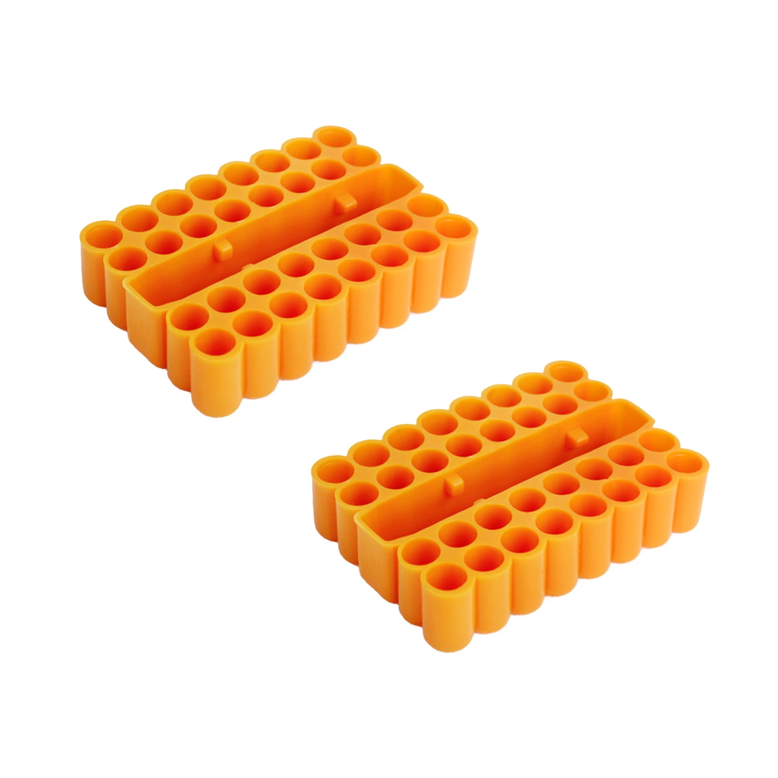 32 Holes Screwdriver Bits Holder PVC Soft Rubber Storage Tray ...
