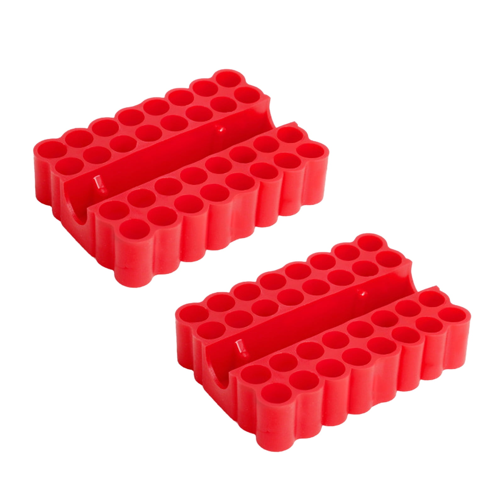 32 Holes Screwdriver Bits Holder PVC Soft Rubber Storage Tray ...