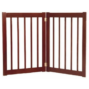 20 Inch All Wood Small Free Standing Gate - Black - Walmart.com