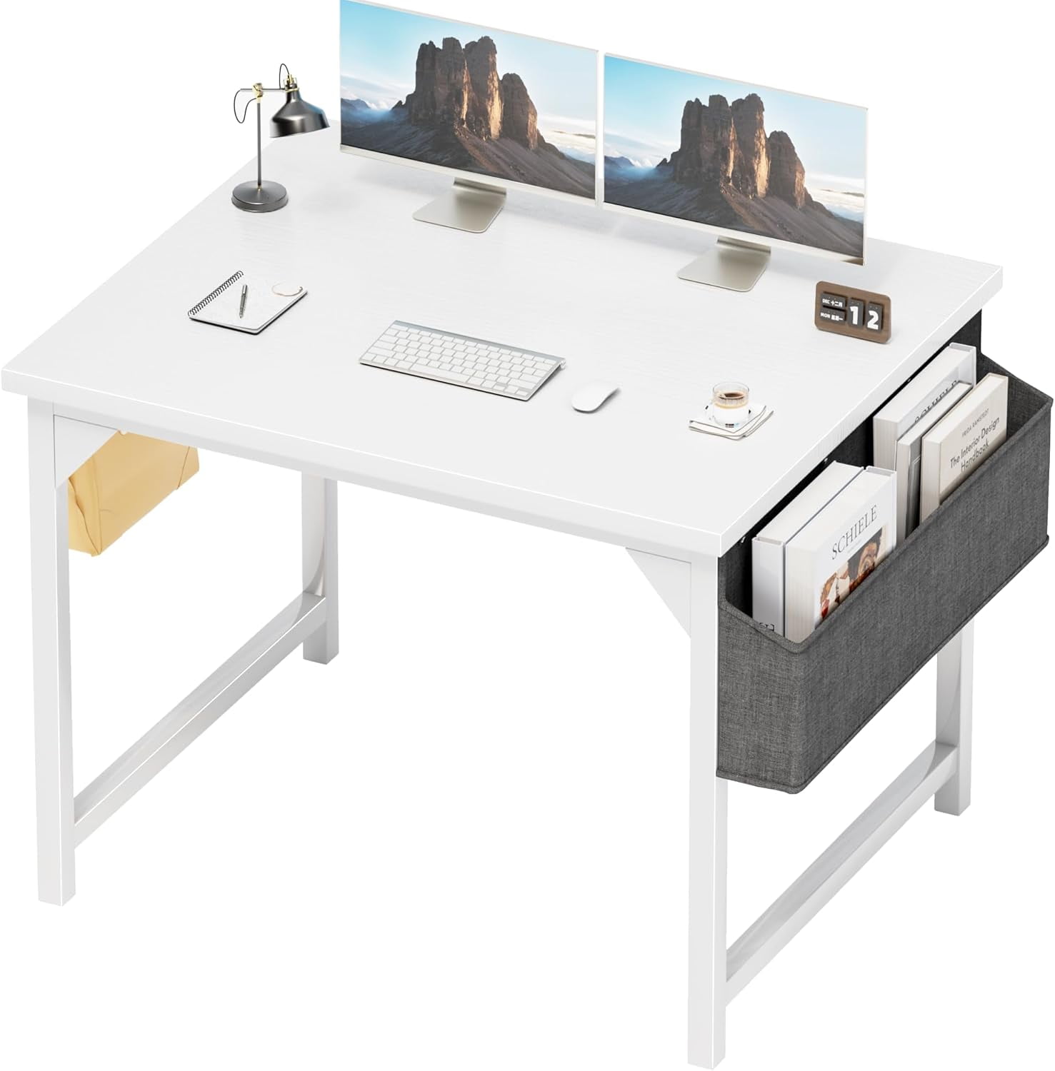 32 Inch Computer Desk, Wood Modern Simple Home Office Table for Small ...