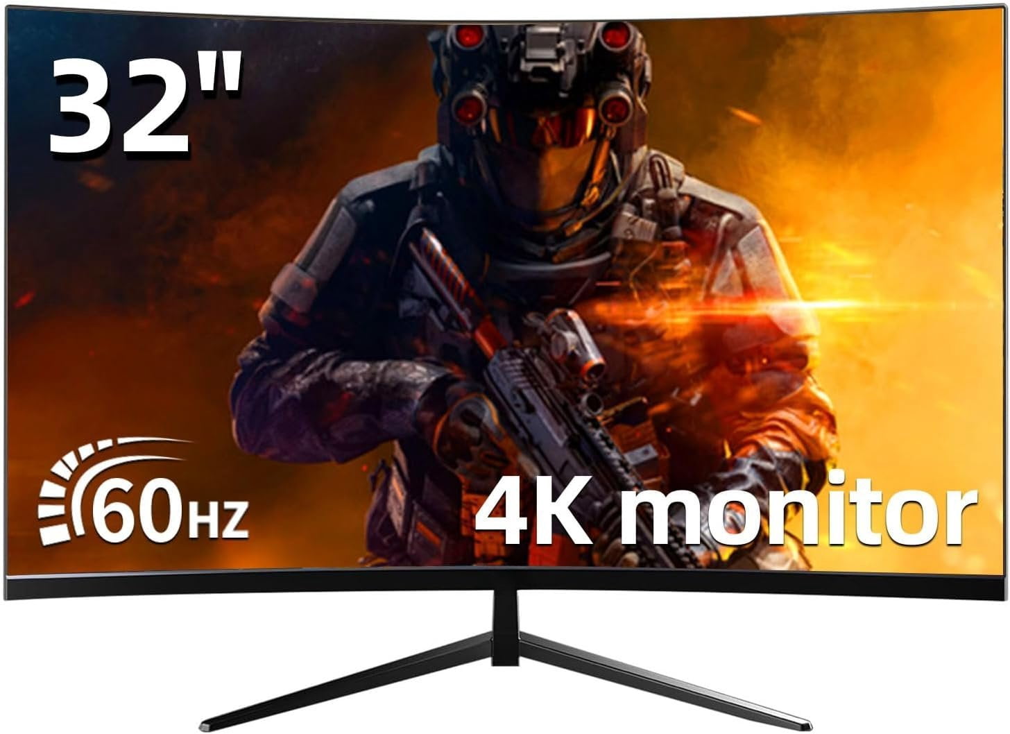 32 Inch Curved 4k, Computer Screen 60HZ 4k UHD(3840 * 2160P) 3000R VA ...