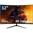 32 Inch Curved 4k, Computer Screen 60HZ 4k UHD(3840 * 2160P) 3000R VA ...