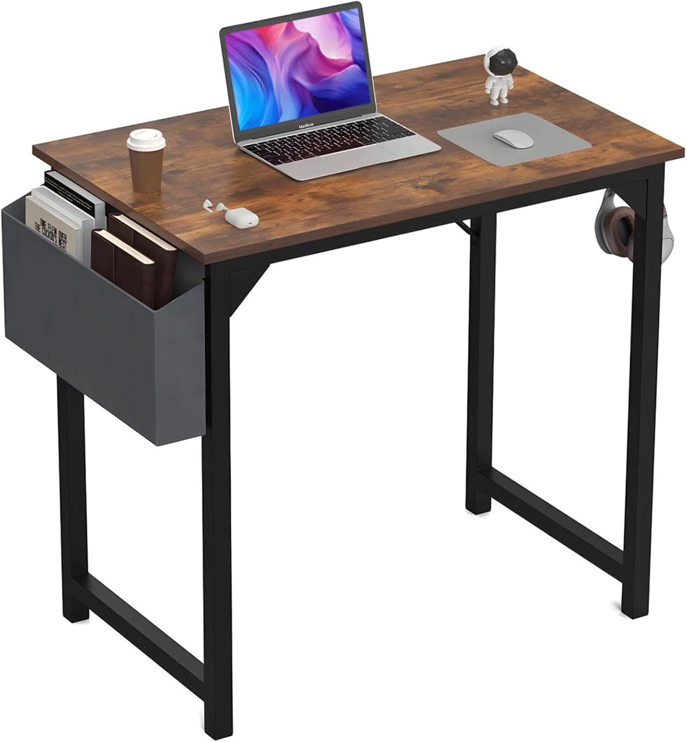 32 Inch Desk Office with Storage, Modern Simple Style Gaming Computer ...