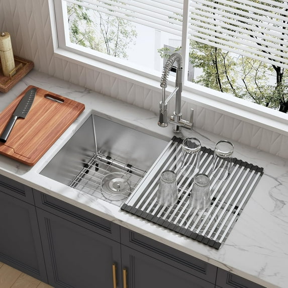 32 Inch Double Bowl Kitchen Sink 16 Gauge Stainless Steel Undermount ...