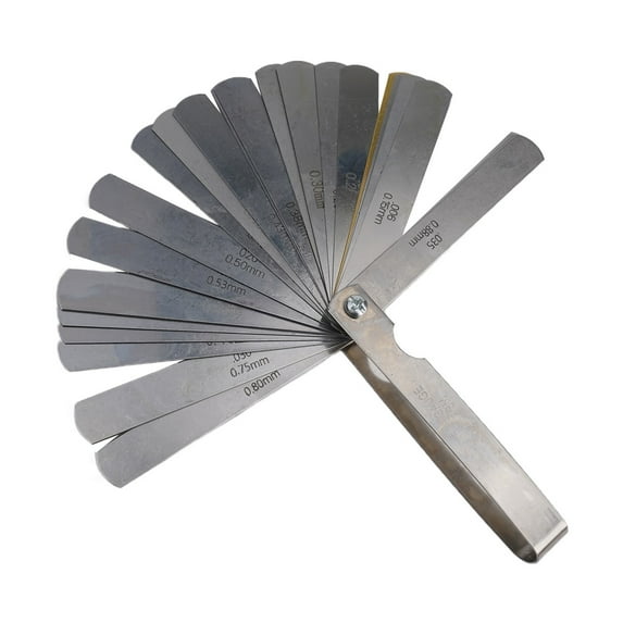 32 Inch Dual Marked Feeler Gauge Set for Measuring Width in Metric and Inch - Walmart.com