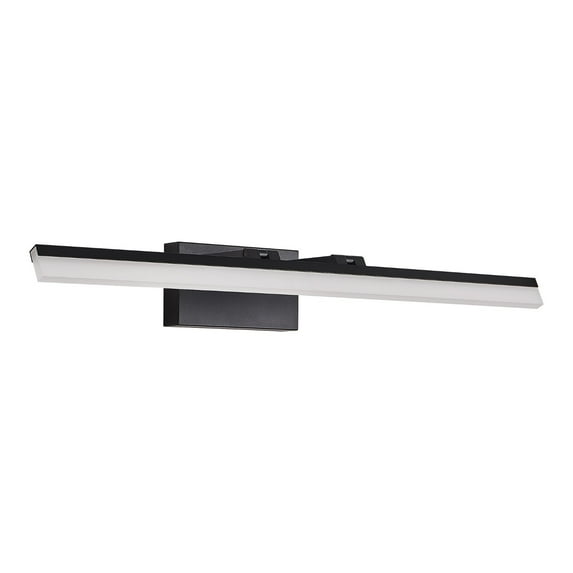 32 Inch LED Bathroom Vanity Light Black Metal Wall Light for Mirror ...