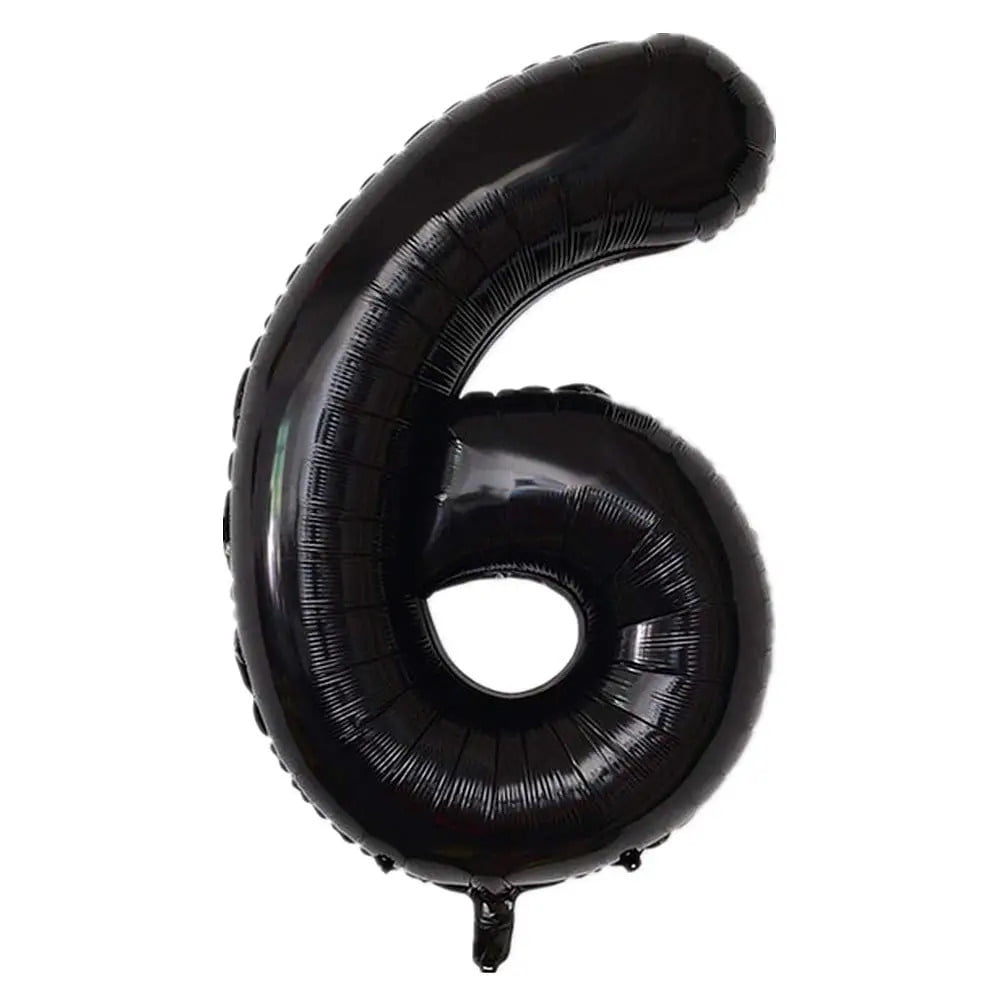 32 Inch Large Rainbow Foil Number Balloons 0-9, Set of 10 - Jumbo ...