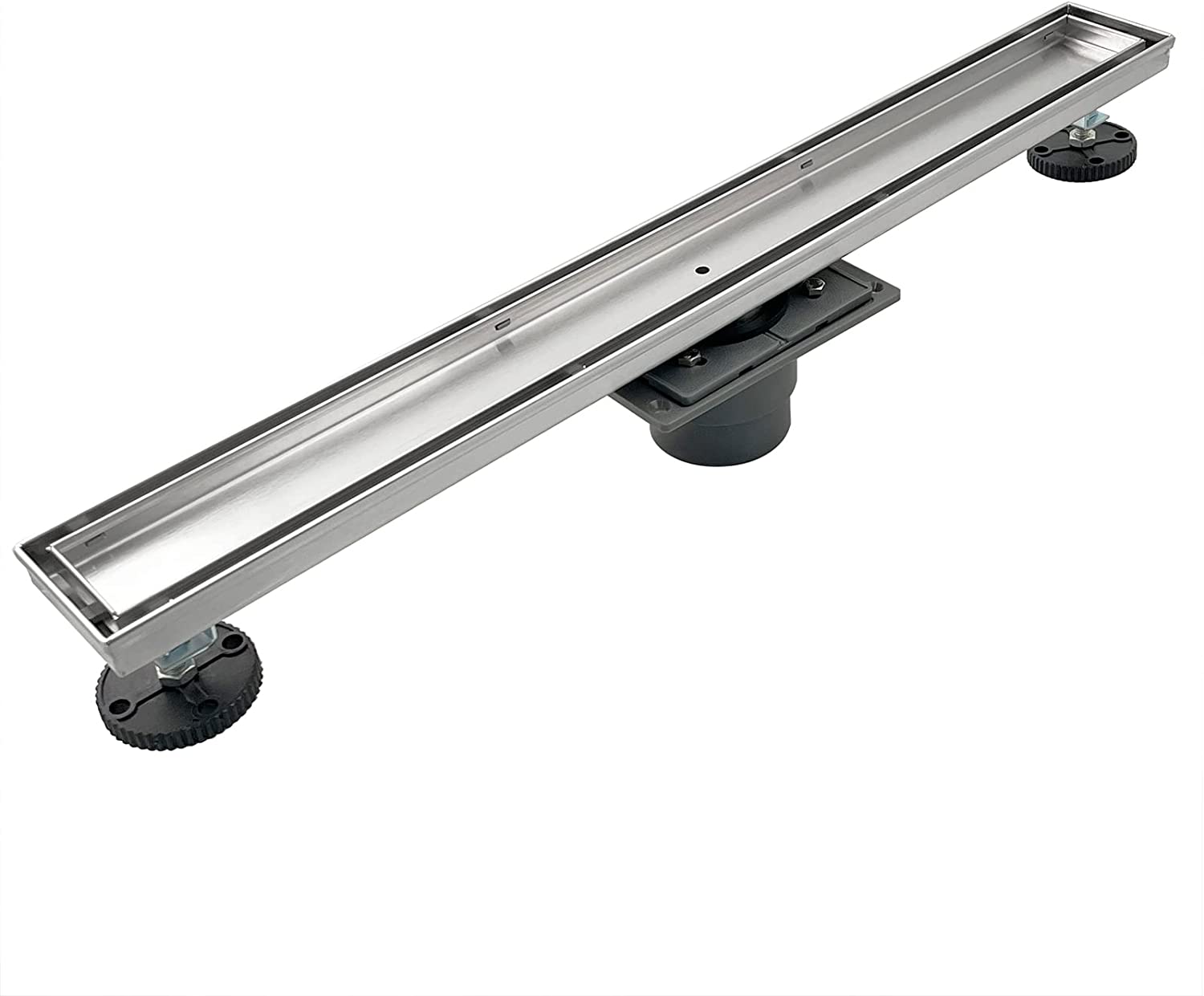 32-Inch Linear Shower Drain with Tile Insert Grate, Professional ...