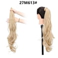 32 Inch Long Body Ponytail hair Extension Synthetic Heat Resistant Wrap ...