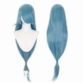 32-Inch Long Straight Synthetic Hair Wig with Bangs for Cosplay and ...
