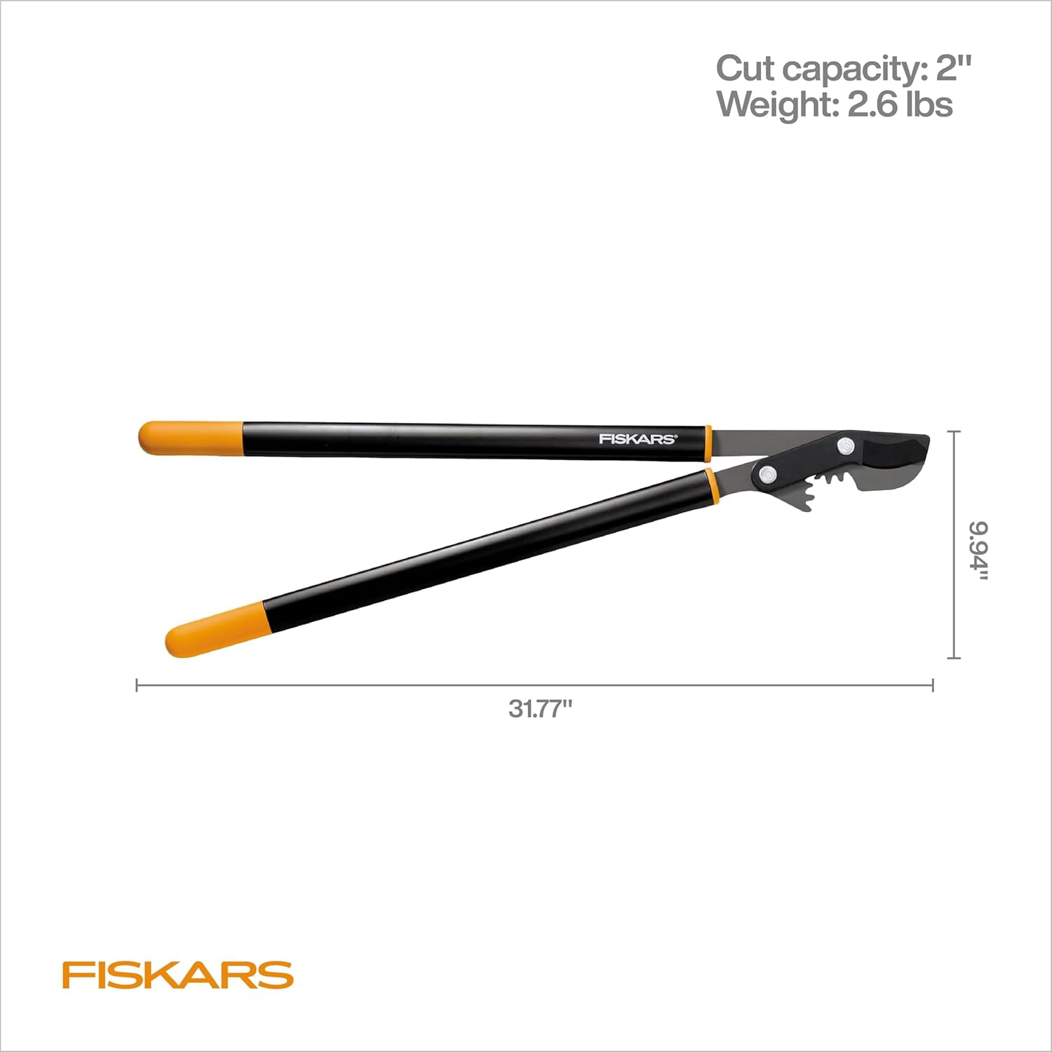 32-Inch PowerGear Loppers for Tree Trimming, Heavy-Duty, Bypass Steel ...