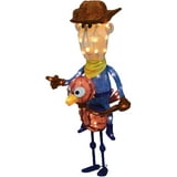 32-Inch LED Pre-Lit Misfit Cowboy on Ostrich Holiday Yard Decoration ...
