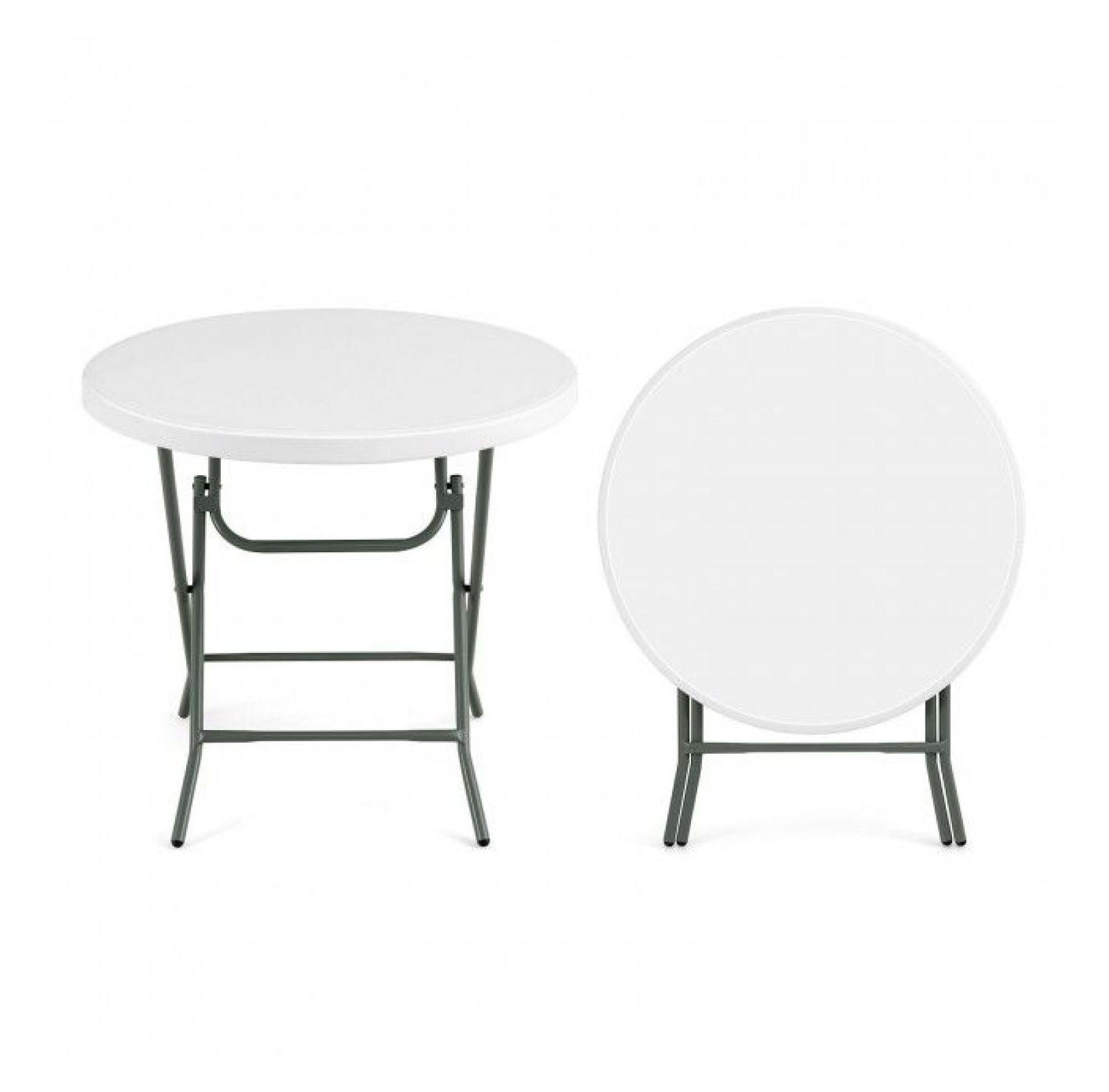 32 Inch Round Foldable Lightweight Table - Walmart.com