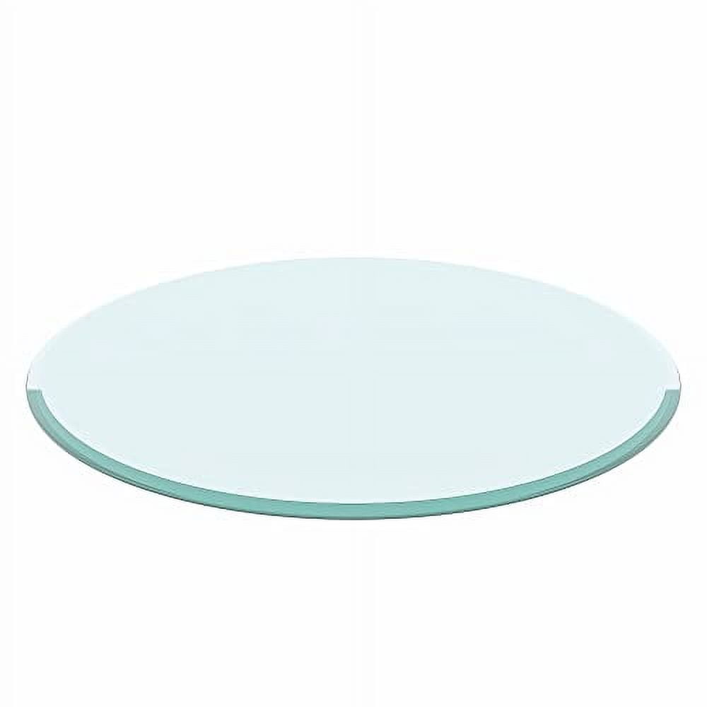 32" Inch Round Glass Table Top-1/2 Inch Thick Tempered Glass Tabletop ...