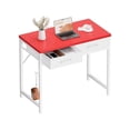 32 Inch Small Computer Desk With 2 Drawers Bedroom Study Writing Home ...