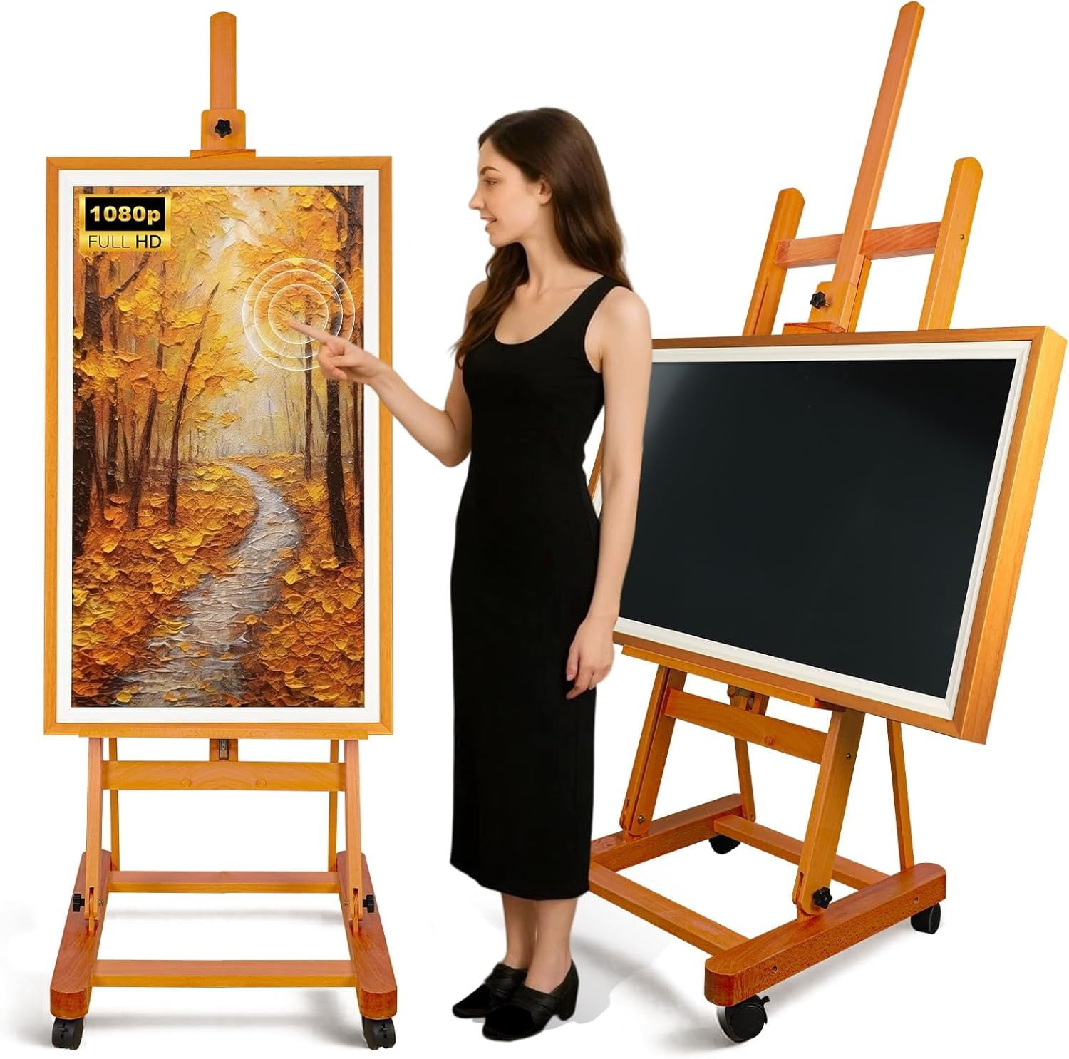 32" Inch Smart Digital Art Frame with Touchscreen - 4K IPS Display ...