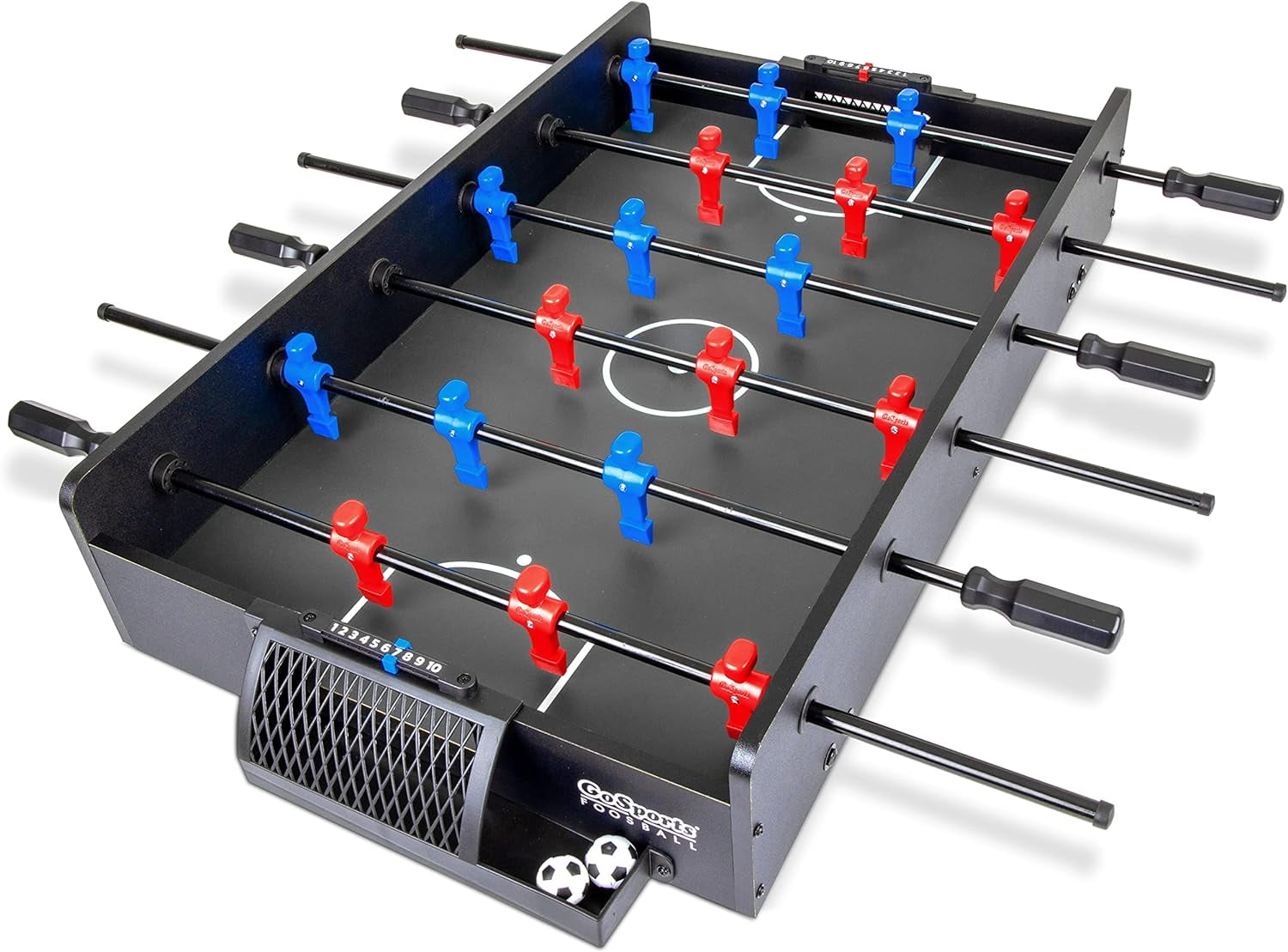 32 Inch Tabletop Foosball Game Set - Oak or Black - Walmart.com