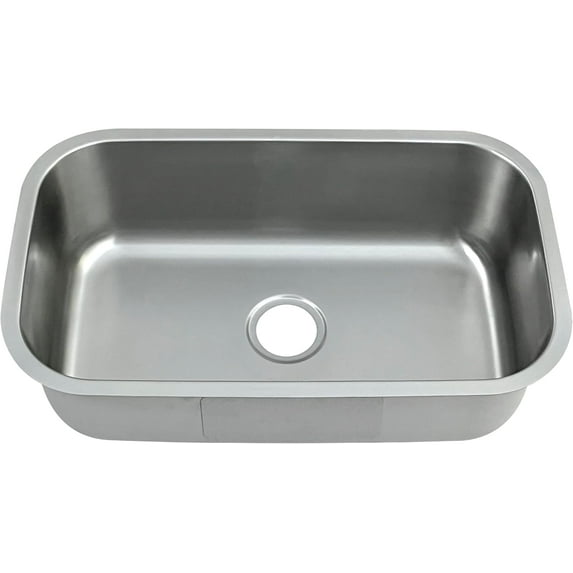 32 Inch Undermount Kitchen Sink 18 Gauge Stainless Steel Single Bowl ...
