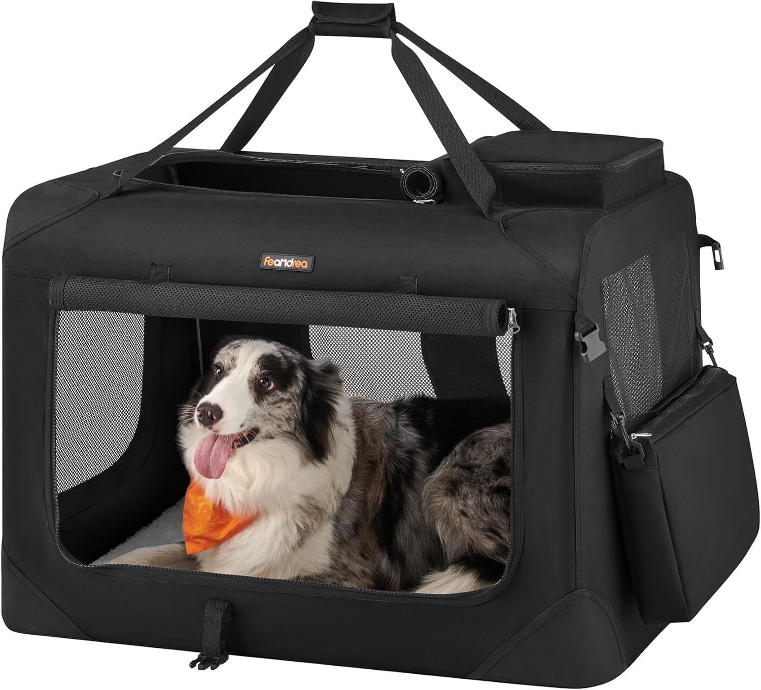 32 Inches Collapsible Soft Dog Crate, Portable Travel Dog Crate for ...