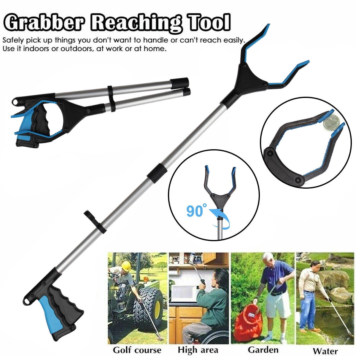 32" Industrial Grabber Tool Heavy Duty Pick Up Stick Hand Grip Reach ...