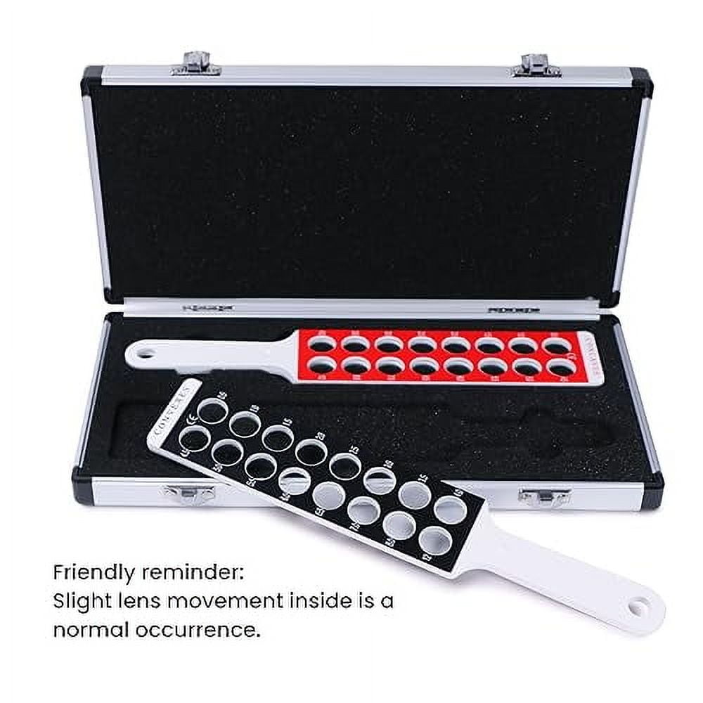 32 Lenses Optical Retinoscopy Rack Lens Set Ophthalmic Optometry ...