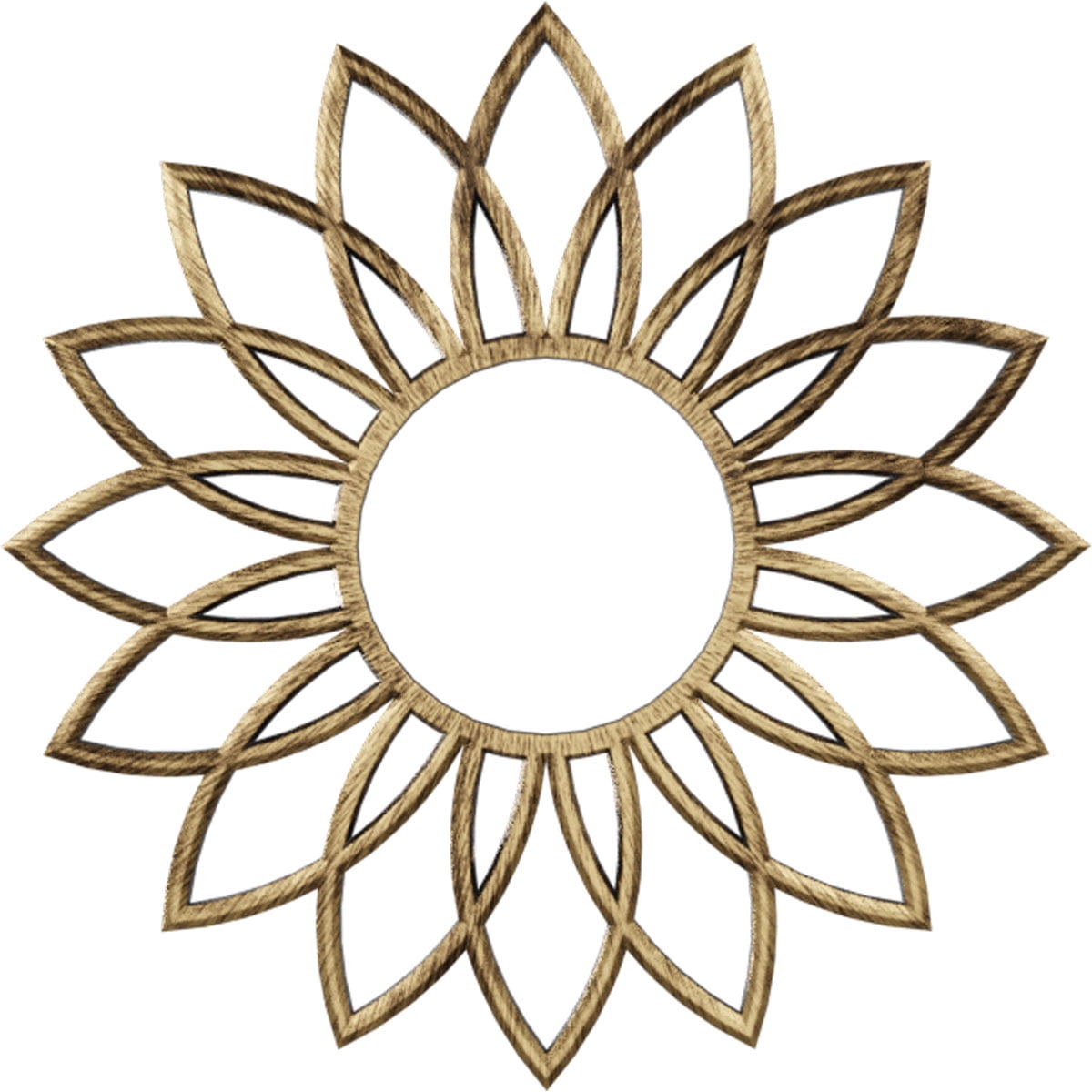 32"OD x 11 1/8"ID x 1"P Daisy Architectural Grade PVC Pierced Ceiling ...